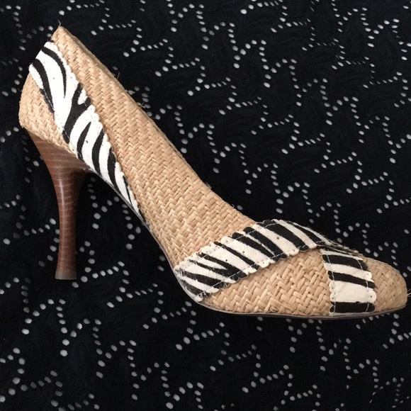 naughty monkey | Shoes | Naughty Monkey Zebra Basket Woven Shoes | Poshmark